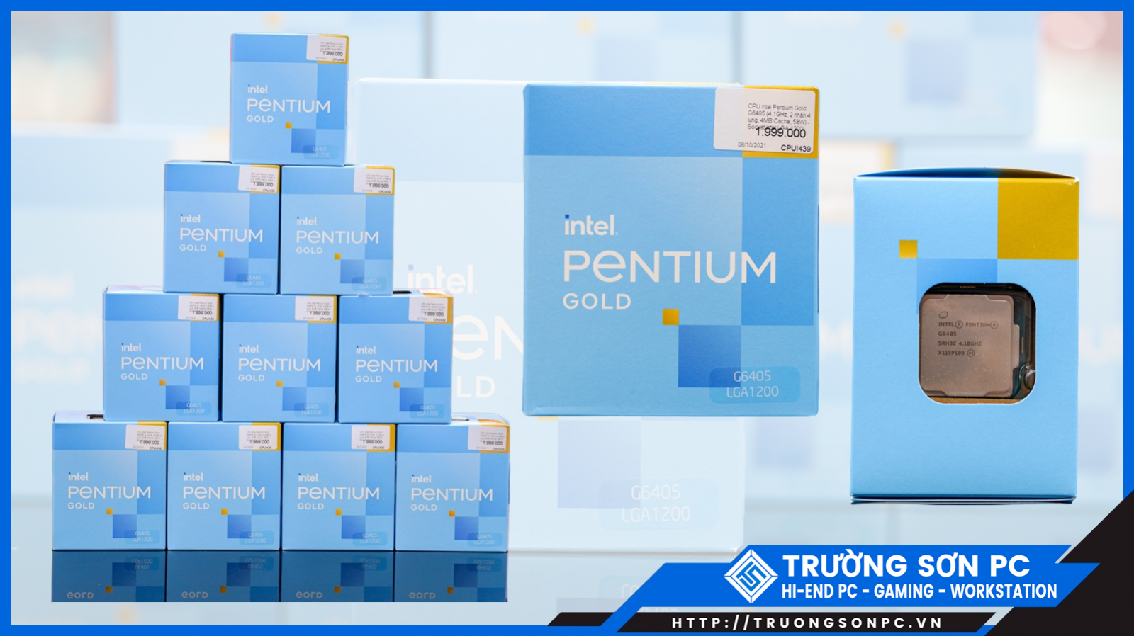 CPU Intel Pentium Gold G6405 4.1GHz, 2 nhân 4 luồng, 4MB Cache, 58W ...